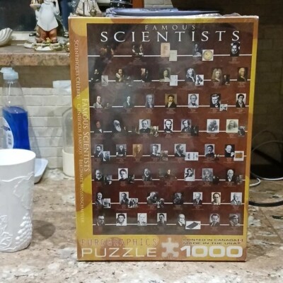 Famous Scientists 1000 Piece Jigsaw Puzzle by Eurographics NEW Sealed ...