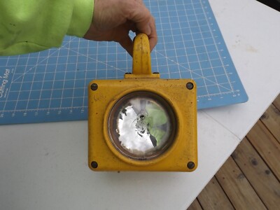 US Navy Submarine Battle Lantern Portable Spot Light Square Yellow ...