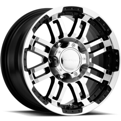 4 Wheels 16" 375 Warrior 16x8 5x114.3 Gloss Black 0ET 83CB (375 ...