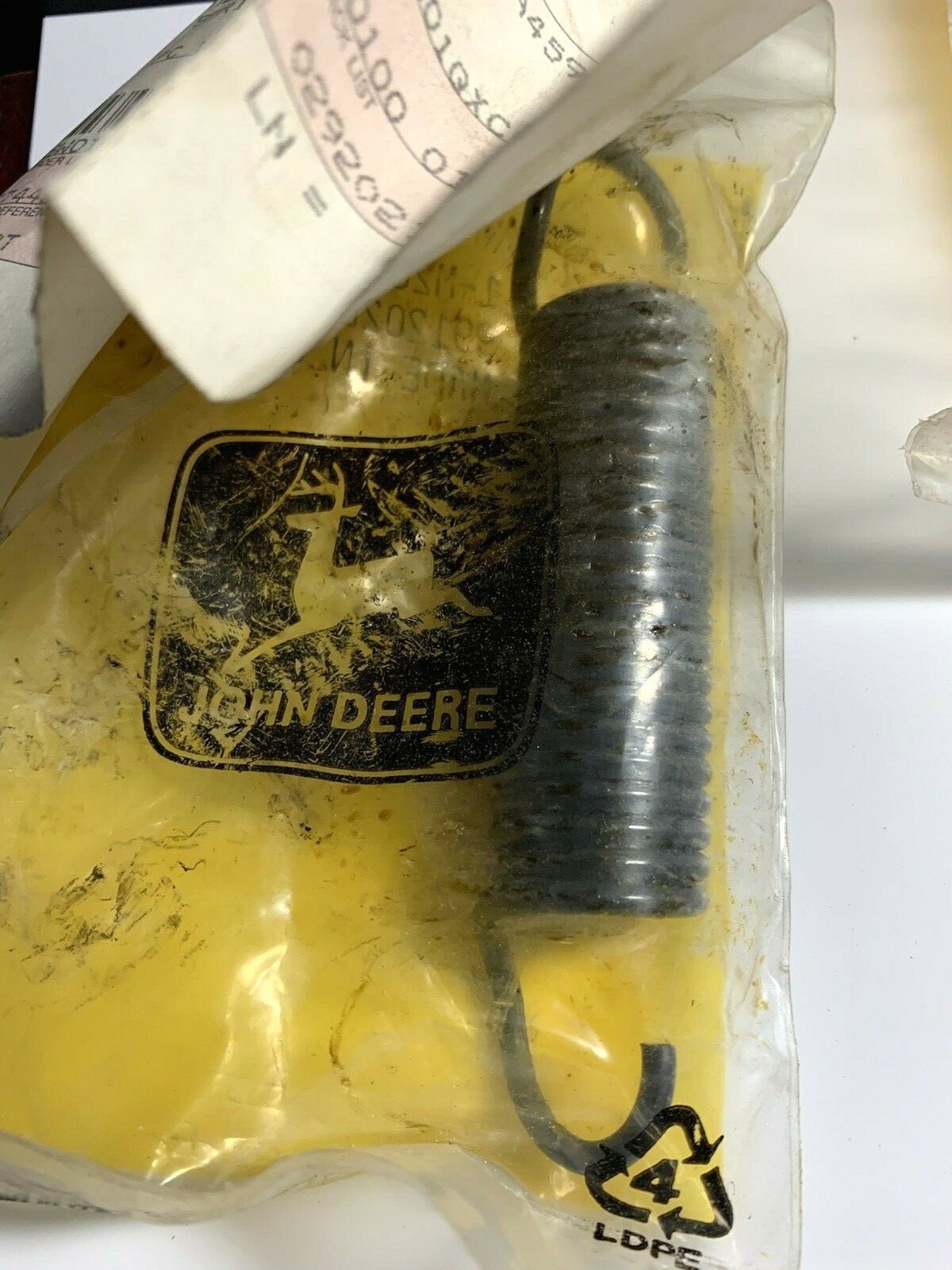 FOUR (4) OEM GENUINE JOHN DEERE PARTS ASSORTMENT (SEE LIST & PART ...