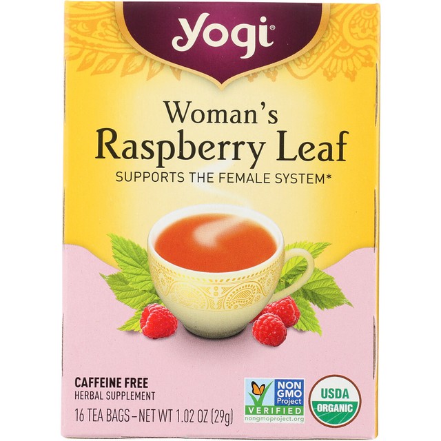 Yogi Tea Woman's Raspberry Leaf, Caffeine Free, 16 Tea Bags Supplement ...