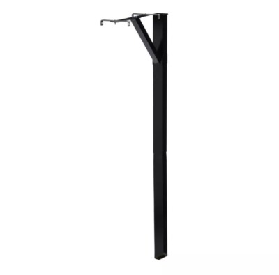 Architectural Mailboxes Post Black Steel Drive-in Top Mount Adjustable ...