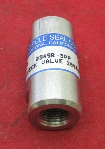 Circle Seal 2349R-3PP Check Valve | eBay