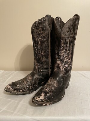 1982 Austin Sculptures Productions Ceramic Cowboy Boots Sculpture ...