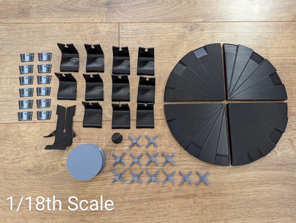 Star Wars Death Star Conference Room Table Action Figure 1/12 Scale 3D ...