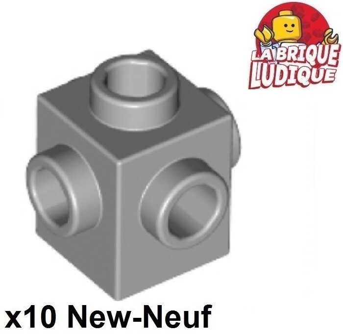 Lego 10X Brick Modified 1X1 Stud 4 Side Gray 4733 New | eBay
