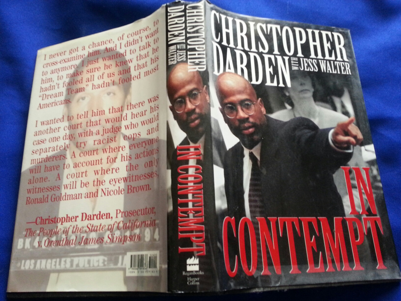 In Contempt CHRISTOPHER DARDEN 1st Edition O.J. OJ Simpson Trial Book ...