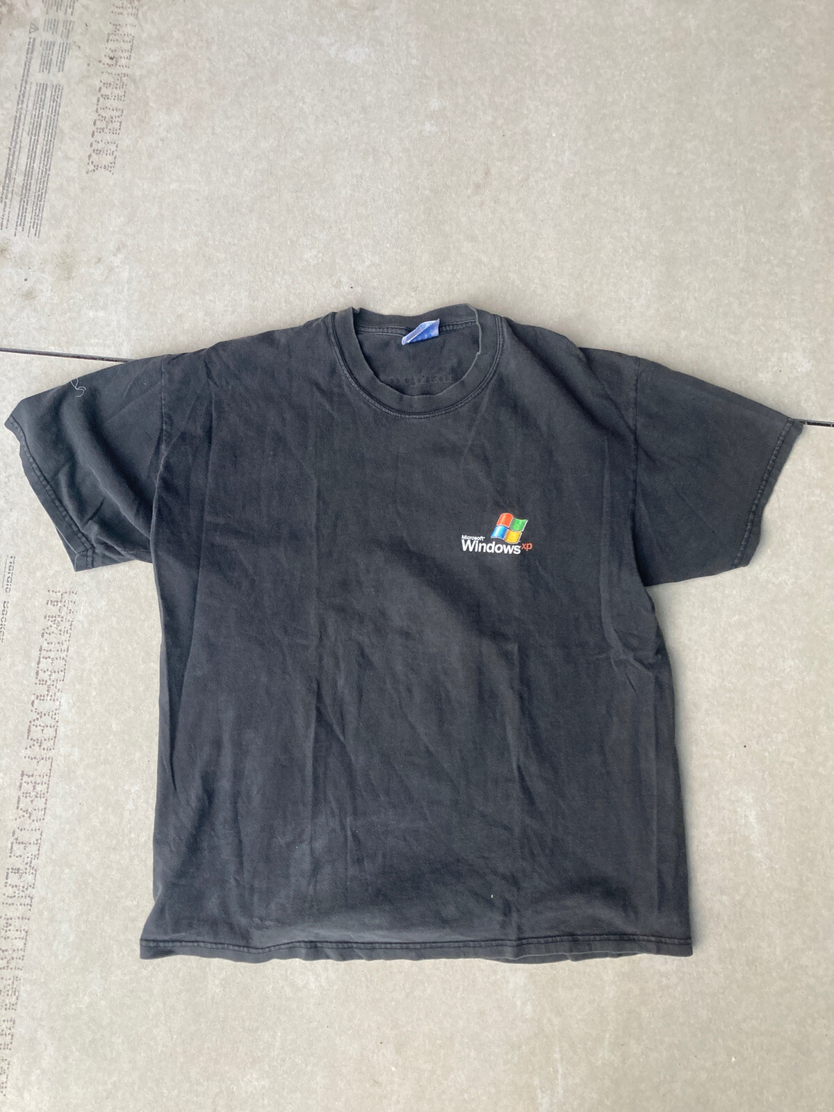 Vintage 90s Microsoft Windows XP Promo Graphic Tech T… - Gem
