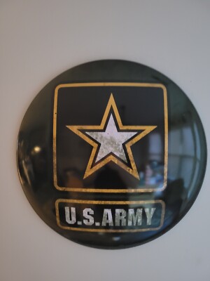 U.S. Army Military Man Cave Dome Round Metal Sign Bar Man Cave Garage ...
