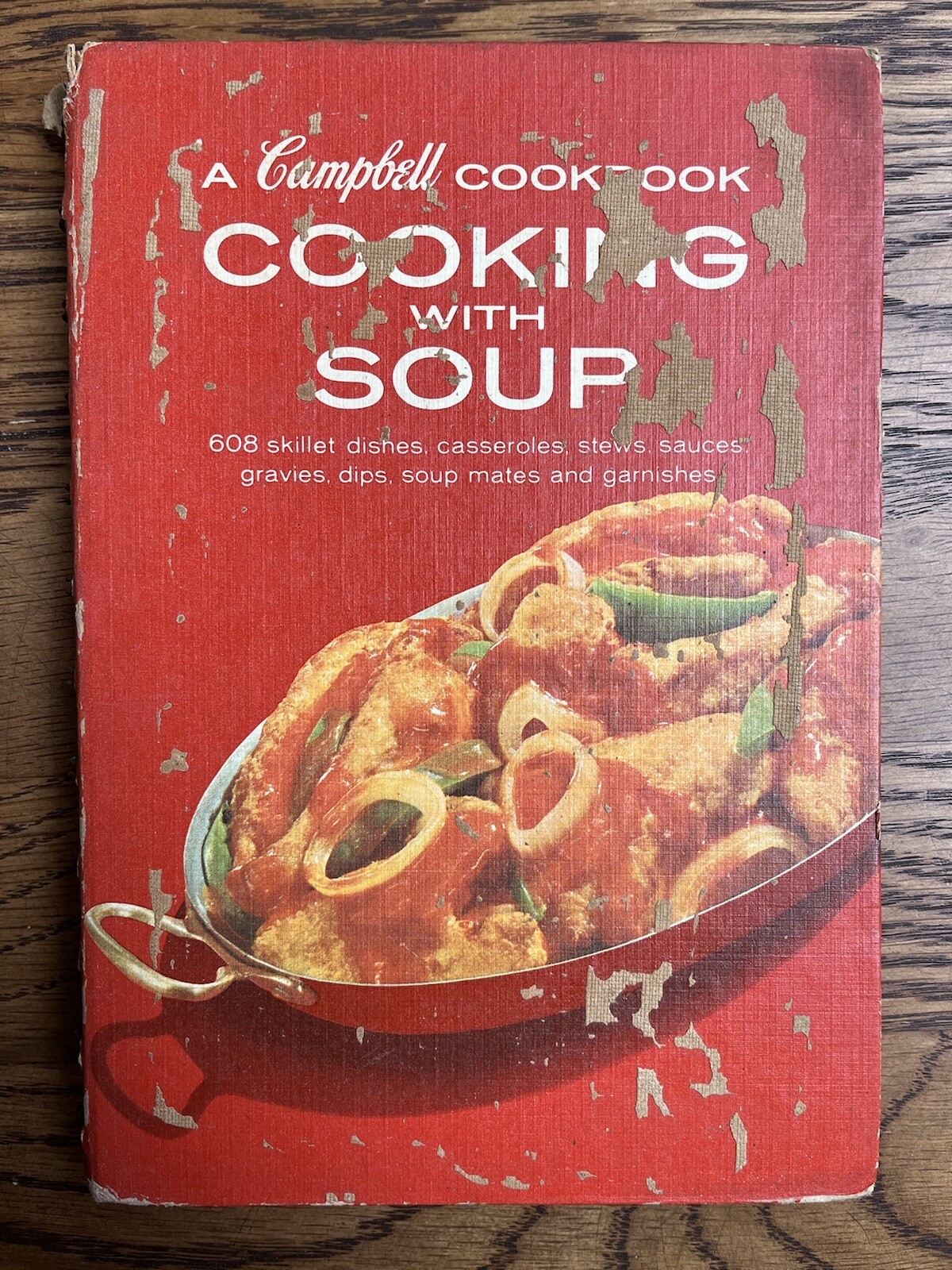 A CAMPBELL COOKBOOK COOKING WITH SOUP 1960's Vintage Hardcover w/Spiral ...