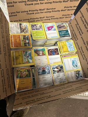 6000+ Pokemon TCG Cards - Bulk Card Lot - Mixed - English Large Flat ...