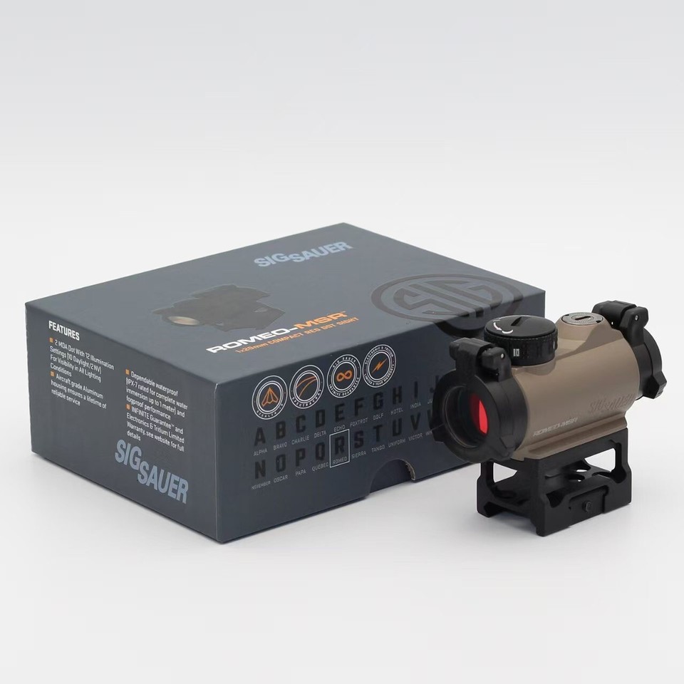 Sig Sauer Romeo-MSR 1x20mm 2 MOA RED DOT Sight w/ Riser Waterproof | eBay