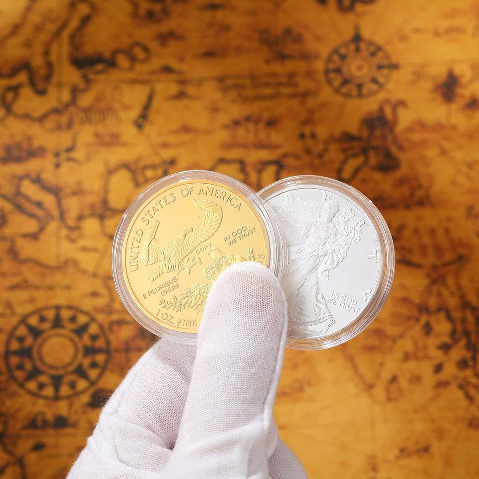 20× 40mm Coin Holder Capsules Case for Silver Gold Dollar Display ...