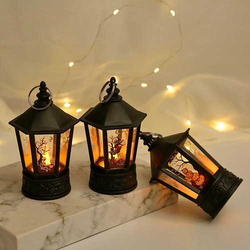 Pumpkin LED Candle Light Witch Castle Simulated Flame LED Light Party ...
