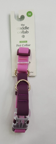 The Cuddle Collab Dogs Pink & Purple Collar Size M Up to 40 lbs 14-20 ...
