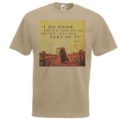Mens I Do Know The Evil Taboo James Delaney East India TV Show Khaki T ...