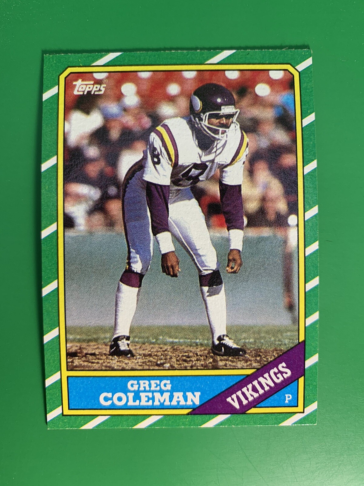 1986 Topps Greg Coleman #302 Minnesota Vikings | eBay