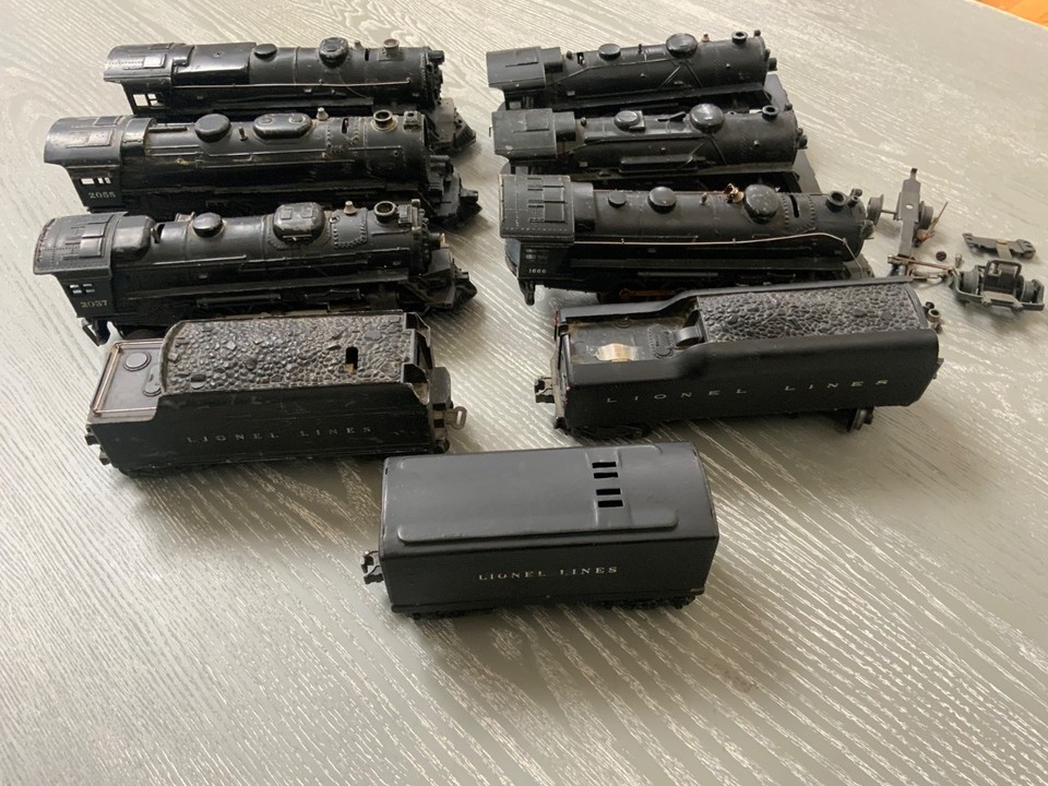 6 Estate Vintage Lionel Postwar STEAM ENGINES & 3 TENDERS 2025 2055 ...