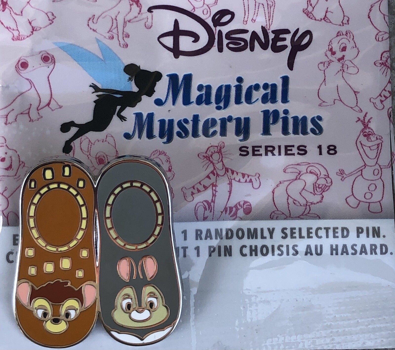 Disney Bambi And Thumper Character Socks Magical Mystery Series 18 Pin ...