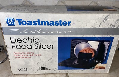 Toastmaster Fold Up Electric Food Slicer Bread Deli Meat Cheeses 6121 ...