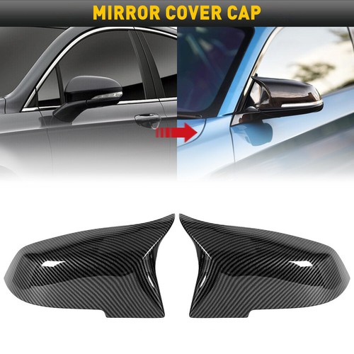 2Pcs Carbon Fiber Side Mirror Cover Cap For BMW F20 F21 F22 F23 F30 F32 ...