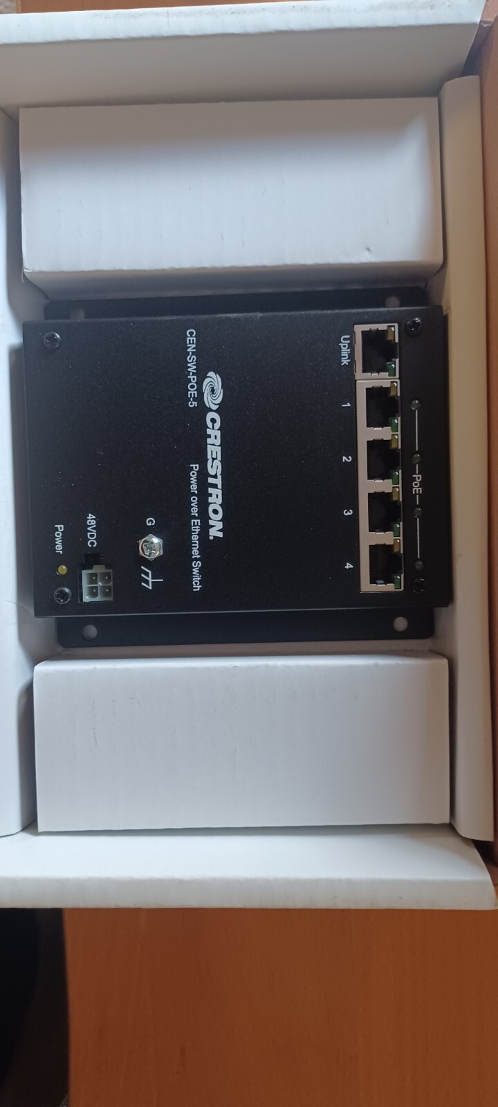 Crestron Cen-sw-poe-5 5 Port Power Over Ethernet Switch for sale online ...