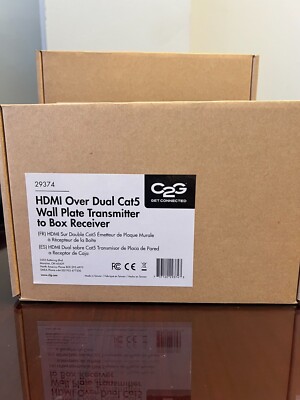 C2G HDMI over Dual Cat5 Wall Plate Transmitter to Box Receiver | eBay