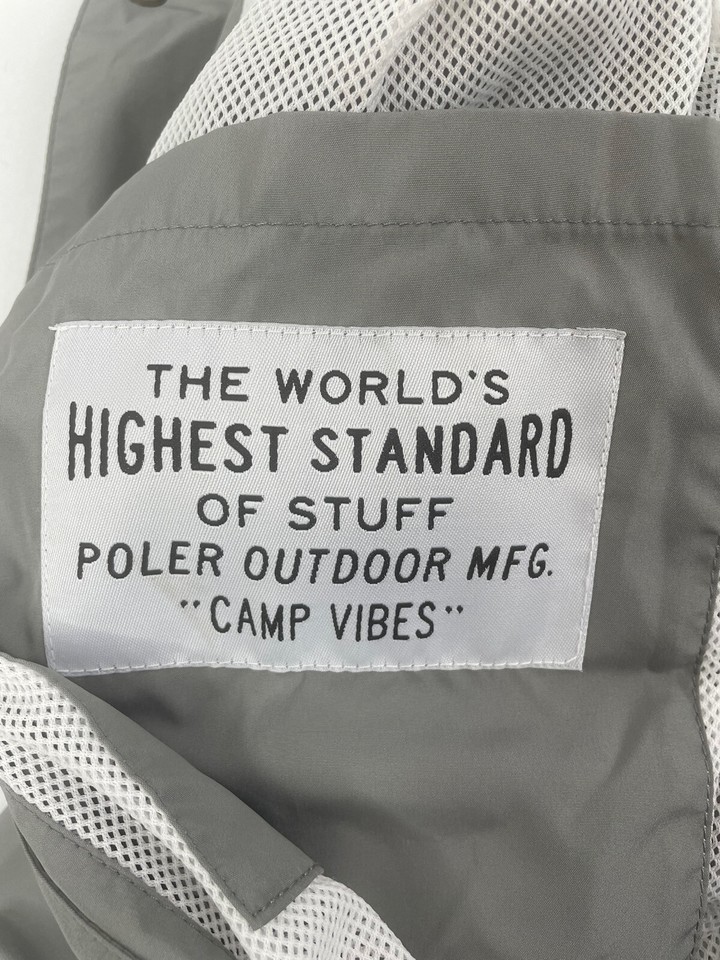 Poler Camp Vibes Jacket Mens XL Gray Outfitter Ramsay Jacket Windbreaker NWT | eBay