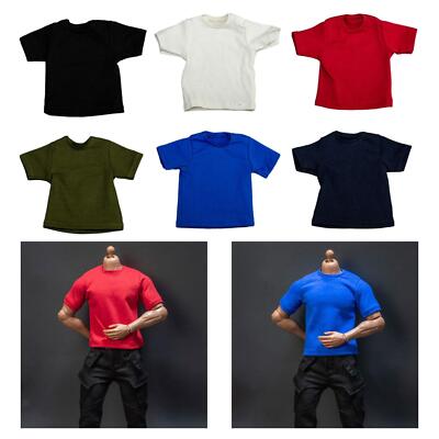 1:6 T Shirt Miniature Clothing Costume Handmade Doll Clothes for 12inch ...