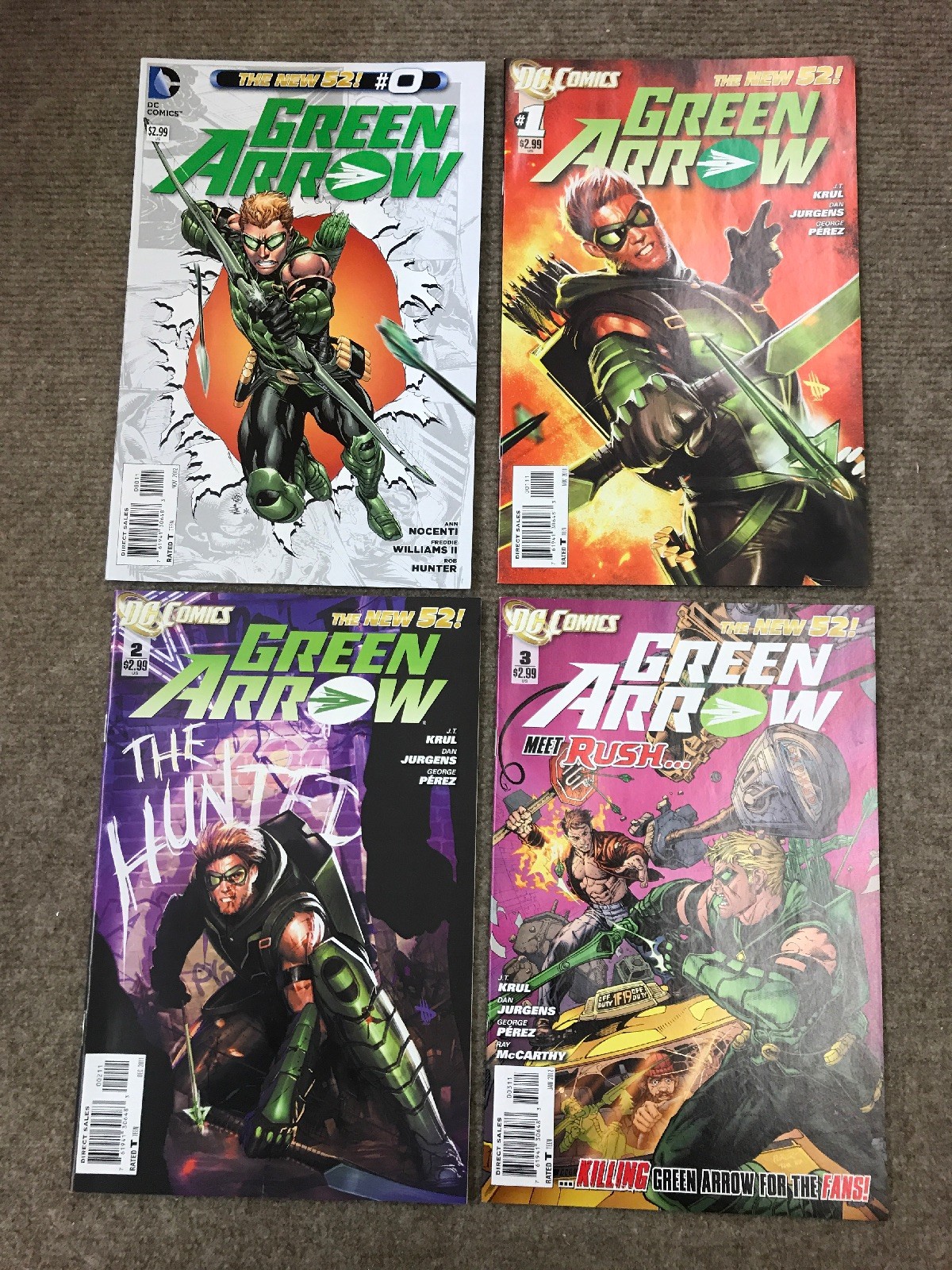 Green Arrow New 52 Covers