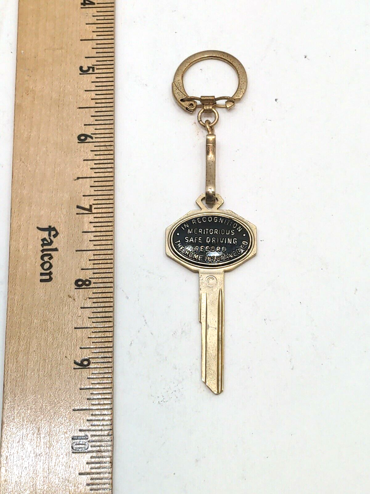 Vintage Key Chain Gold The Home Insurance Co New York In Recognition C1 ...