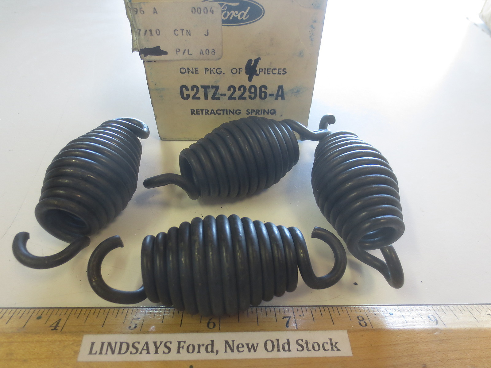 4 PCS FORD 1964/1972 TRUCK "SPRING" BRAKE SHOE RETRACTING BENDIX 15X4 ...