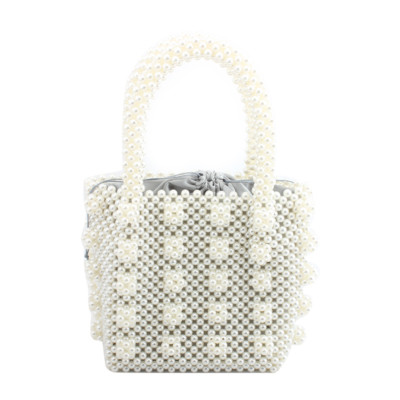 Pearl Handbags Women White Pearl Handmade Bags Beaded Tote Evening Bag ...