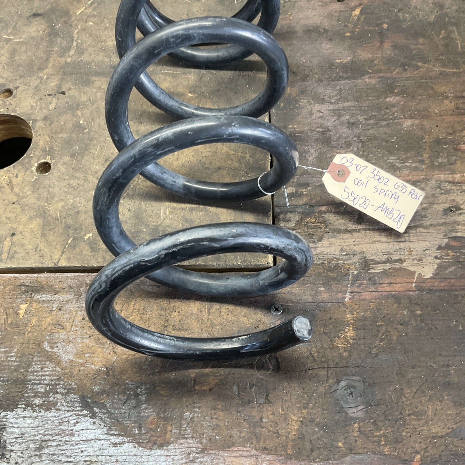 03-07 Nissan 350z Infiniti G35 Rear Suspension Shock Coil Spring 55020 ...