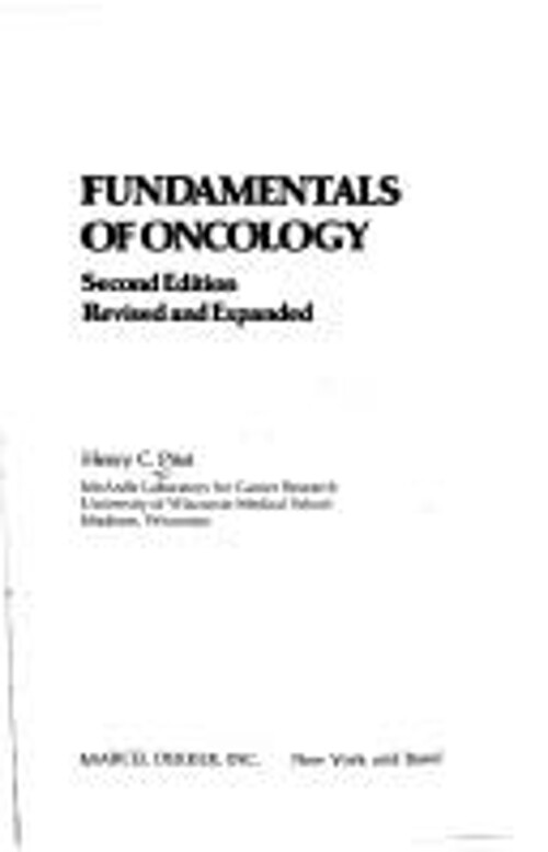 Fundamentals of Oncology by Henry C. Pitot (1981, Hardcover) for sale ...