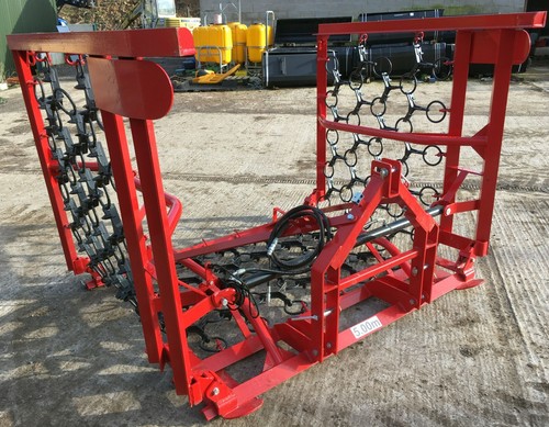 NEW HYDRAULIC FOLDING TRACTOR MOUNTED CHAIN HARROW *trailer tractor | eBay