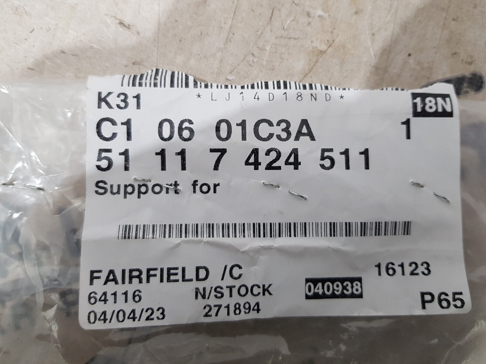 Genuine BMW Mini Zinoro X1 Cooper JCW One F39 F48 Support Bumper ...