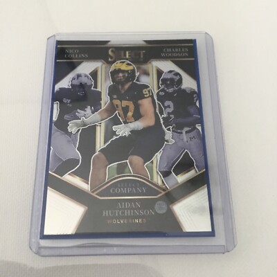 2022 Panini Select Draft Picks Football - Aidan Hutchinson Select ...