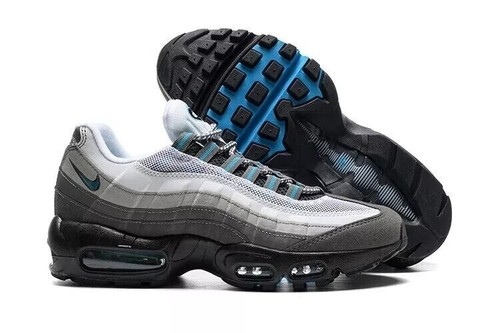 New Nike Air Max 95 OG Neon Retro Grey Blue Men's Sport Shoes Size7-12 ...