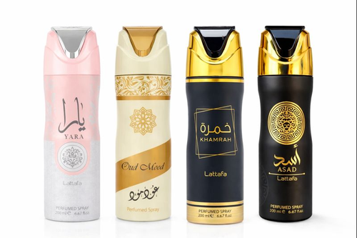 Lattafa Deodorant Spray 200ml Pick Any 4 Oud Mood Asad Yara Khamrah ...