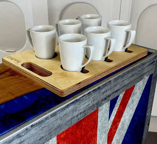 Dappr coffee mug insert for airline trolley inc mugs galley cart ...
