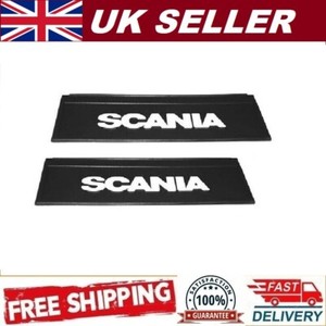 2X SCANIA TRUCK LORRY PAIR FRONT RUBBER MUD FLAPS MUDFLAPS 600x200 ...