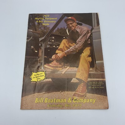 Bill Boatman & Company Hunting Equipment Catalogue 1972 VTG ...