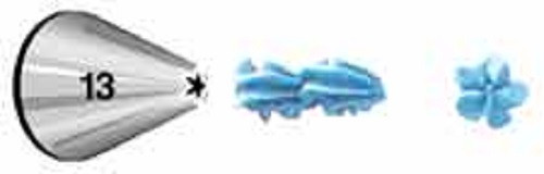 Wilton Open Star Decorating Tips Asst Sizes Cake Icing Tip 16, 1M, 21 ...