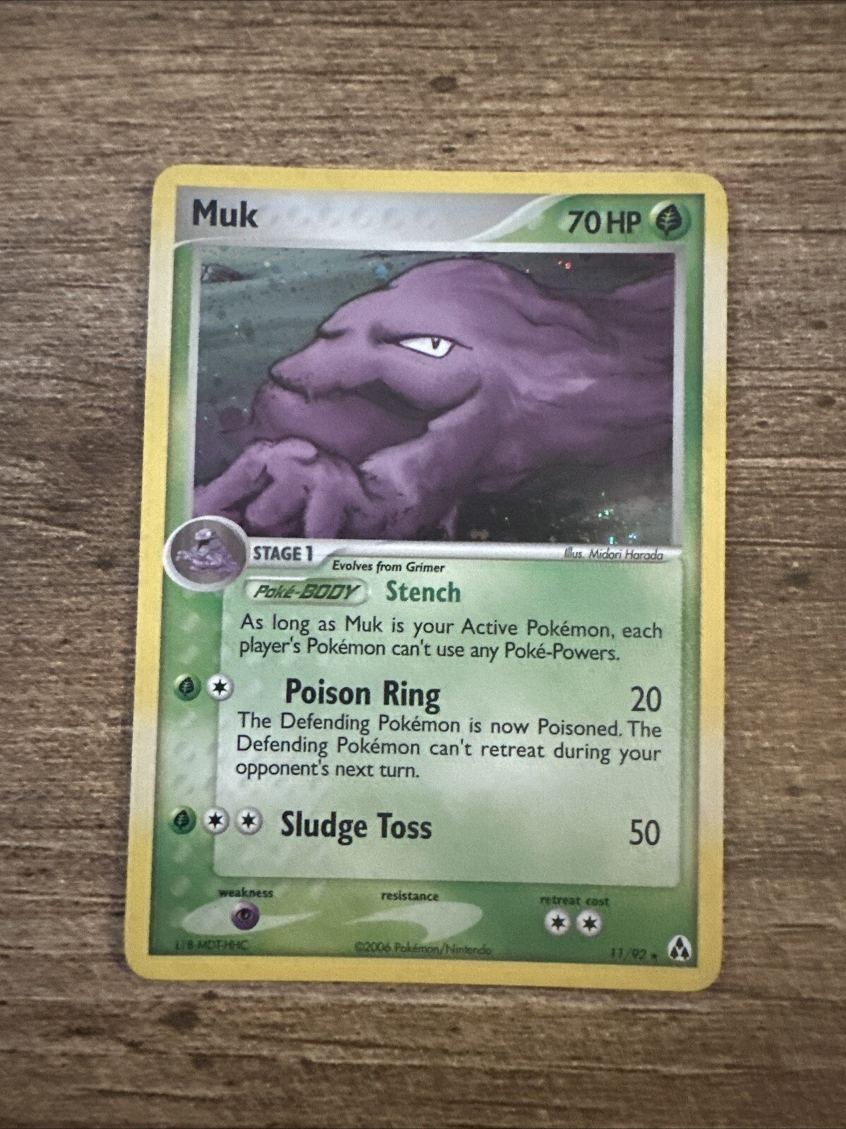 Muk 11/92 VLP Rare Holo Pokemon Card- EX Legend Maker | eBay