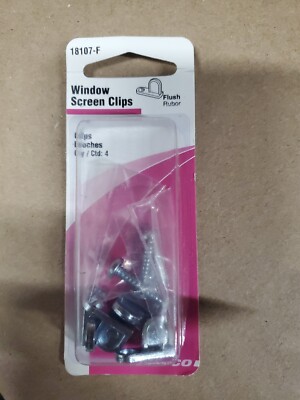 Slide-Co Window Screen Clips, Flush, Qty. 4, # 18107-F | eBay