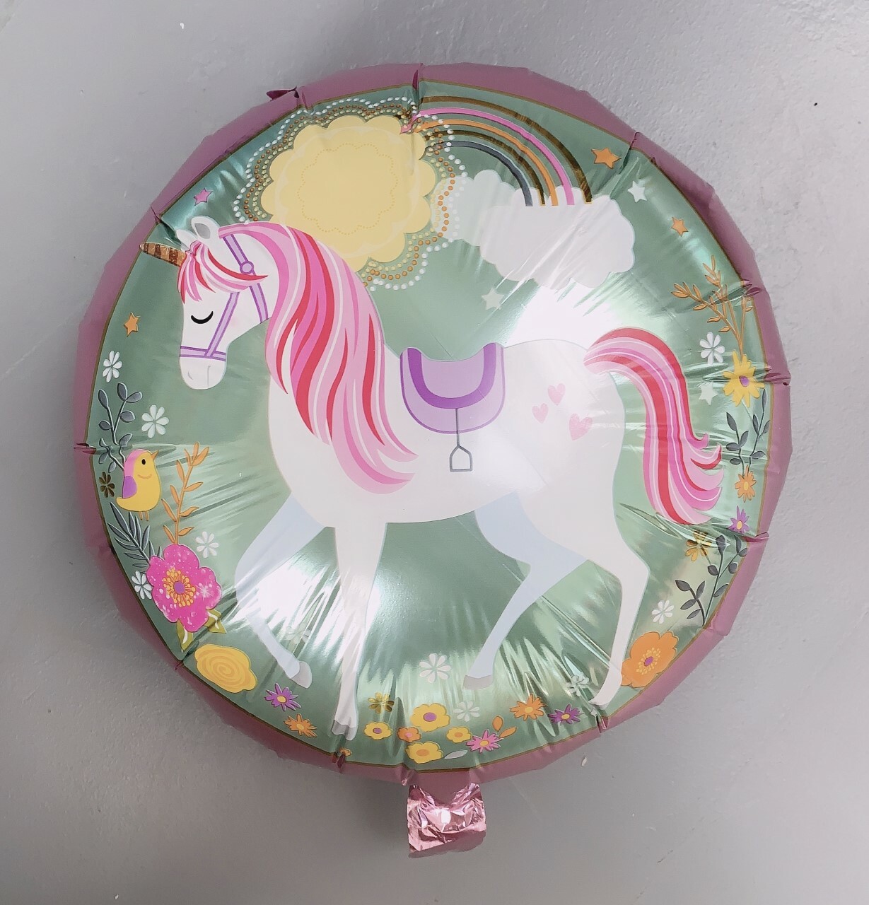 Reusable 18" Happy Birthday Party Foil Balloon Self Inflating Air ...