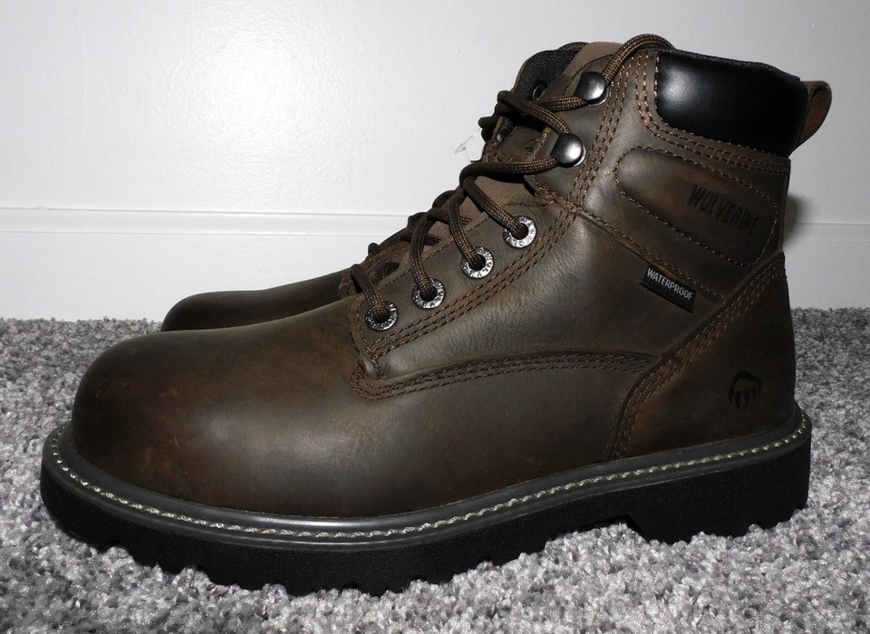 Wolverine Men's Floorhand Waterproof Steel-Toe 6" Work Boots NEW Size 7 ...