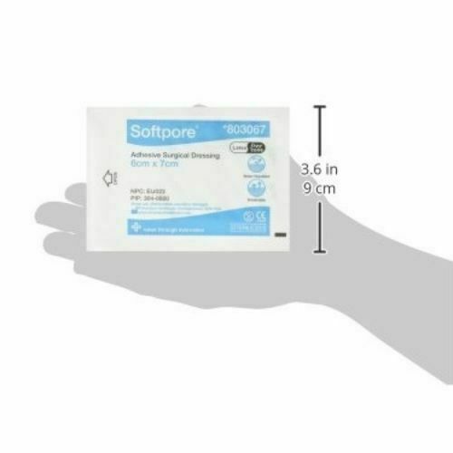 Softpore Adhesive Dressings Sterile 6cmx7cm Latex Free Soft Pore Cuts ...