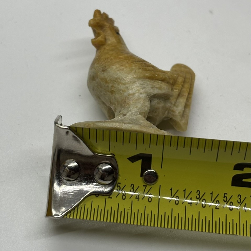 Stone Carving Chicken Rooster Cock Natural Stone Carving Small | eBay